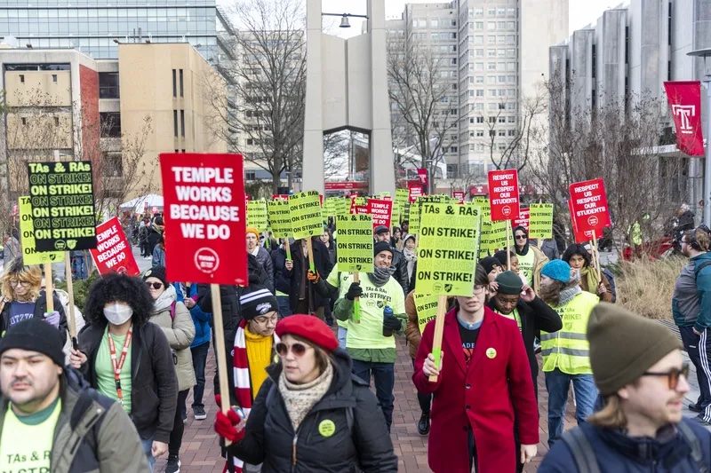 Temple University's move to cut free tuition for strikers has thrust it ...